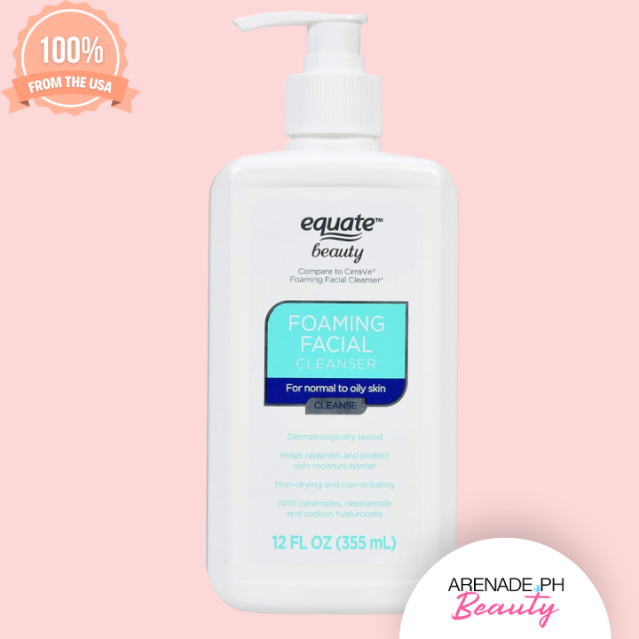 Equate Beauty Foaming Facial Cleanser For Normal to Oily Skin Cleanse ...