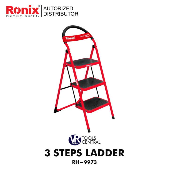 Ronix® by VR Prime - 3 Steps Ladder (RH - 9973) | Lazada PH