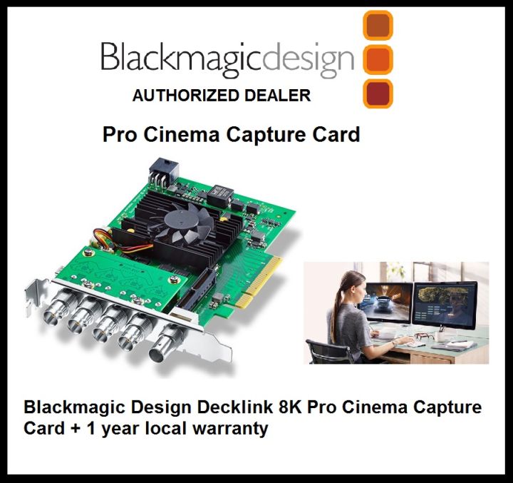 Blackmagic Design Decklink 8K Pro Cinema Capture Card + 1 year local ...