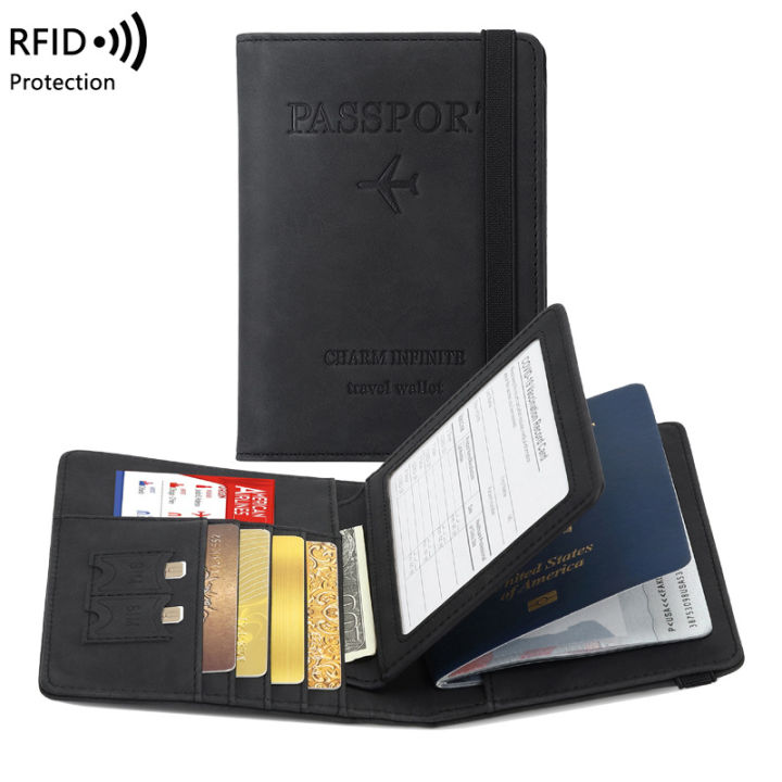 Passport Card Holder Combo, RFID Waterproof Passport Wallets, Upgraded ...
