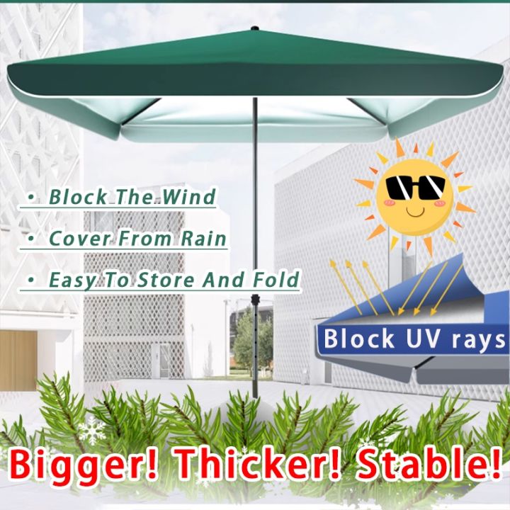 Big Umbrella Square Outdoor Parasol Umbrella Garden Umbrella Beach ...