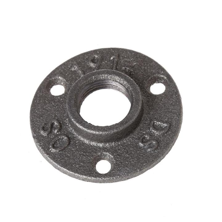 3/4" Malleable Threaded Floor Flange Iron Pipe Fittings Wall Mount ...
