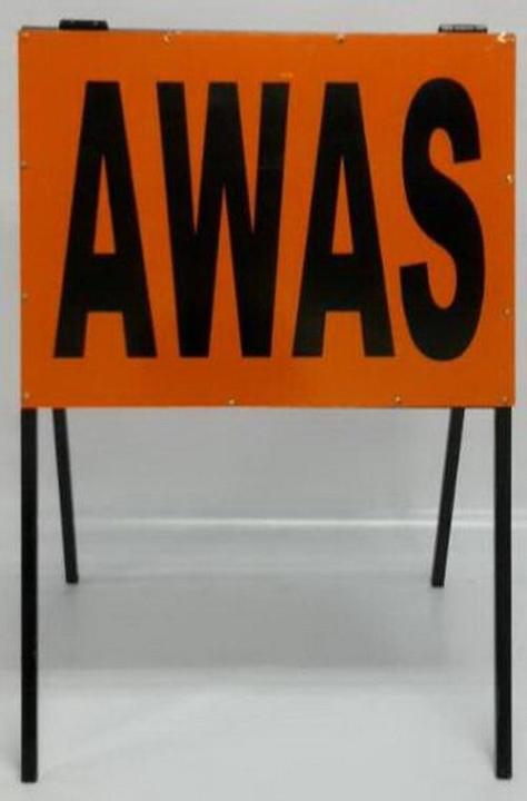 5.JKR TEMPORARY ROAD SIGN AWAS 2x 3 FT FOLDABLE SIGNBOARD | Lazada