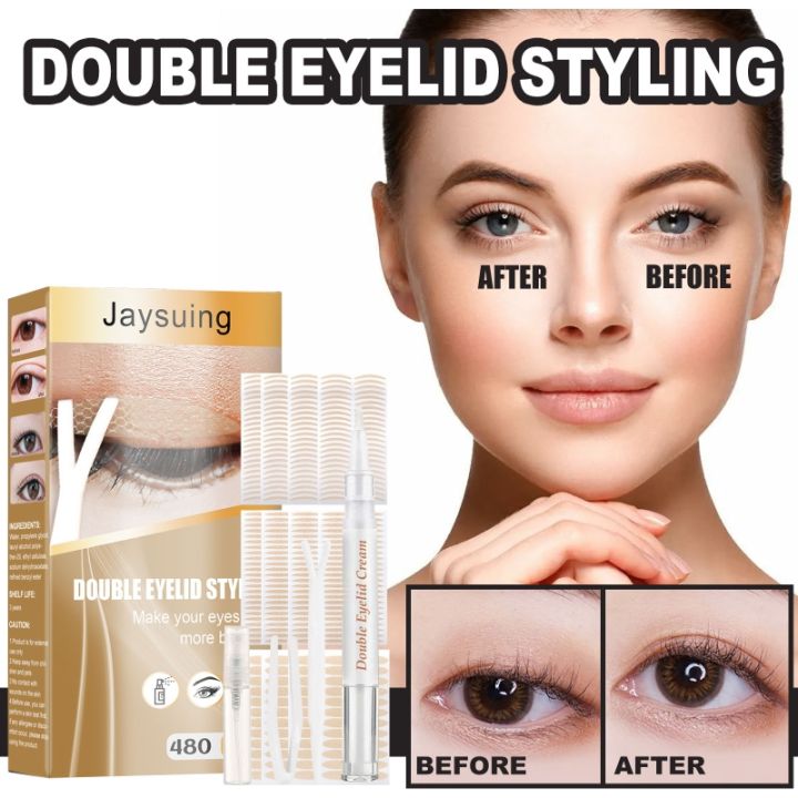 Double Eyelid Eyelid Tape Invisible Eyelid Tapes Set Instant Eyelid ...