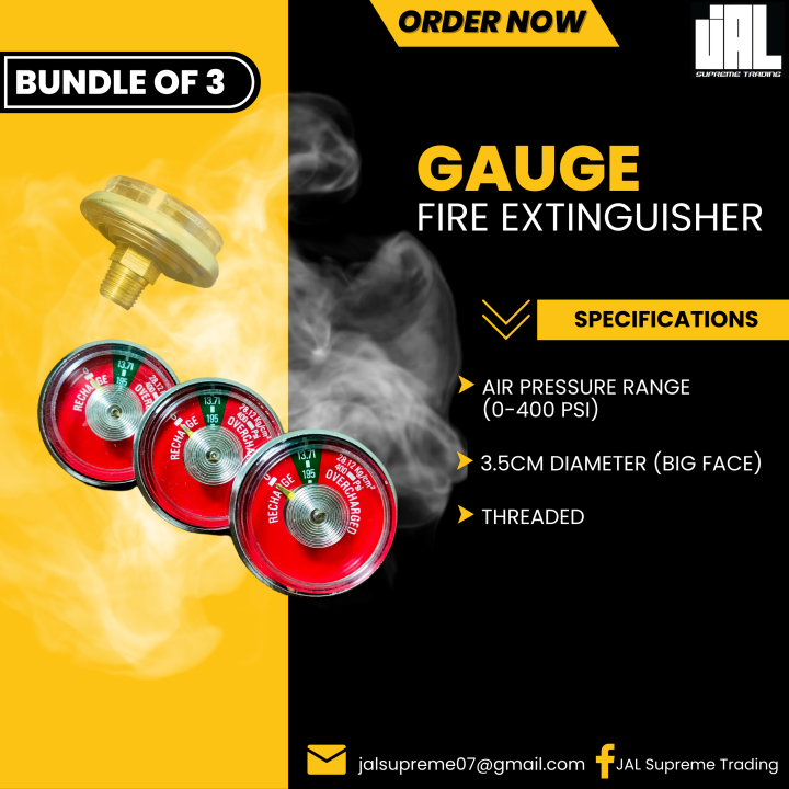 Fire Extinguisher Gauge - 3 pieces | Lazada PH