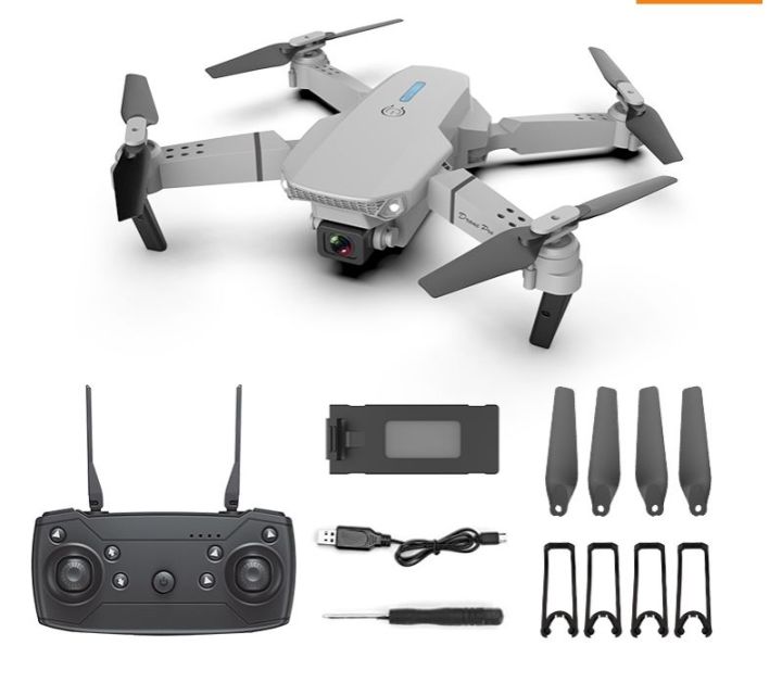 E88 Pro Drone 4K HD Daul Camera Wifi FPV Portable Foldable Remote Control Drones Rc Quadcopter ...