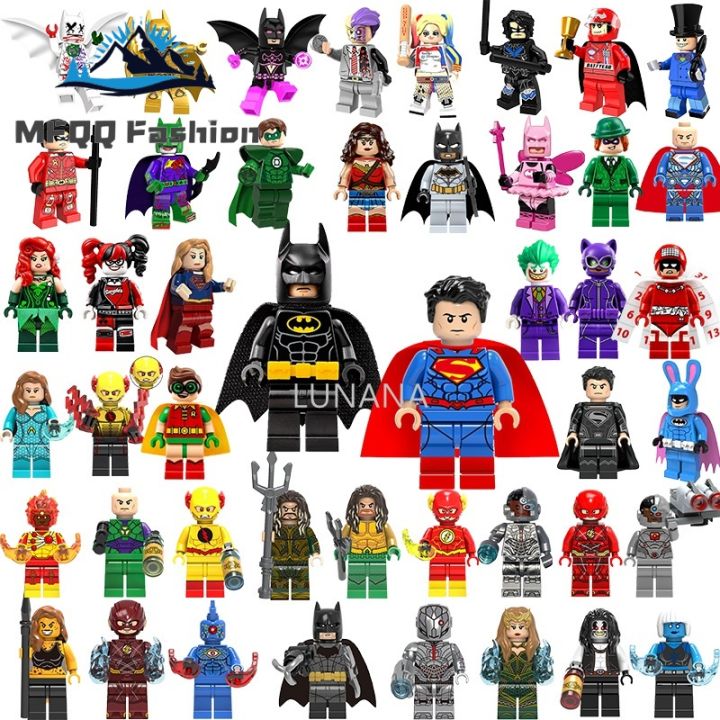 MFQQ【ready stock】DC Super Heroes Minifigures Batman Superman Aquaman ...