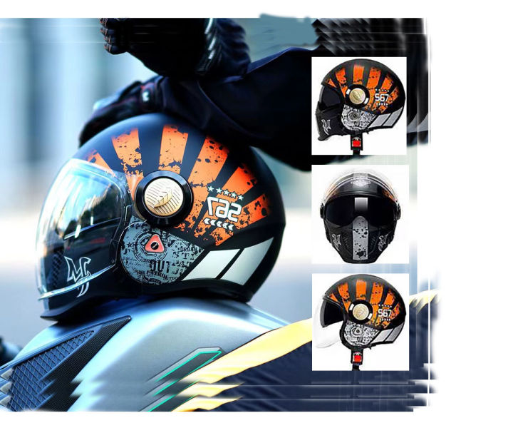 QIKE unique solo rider combination full face helmet | Lazada