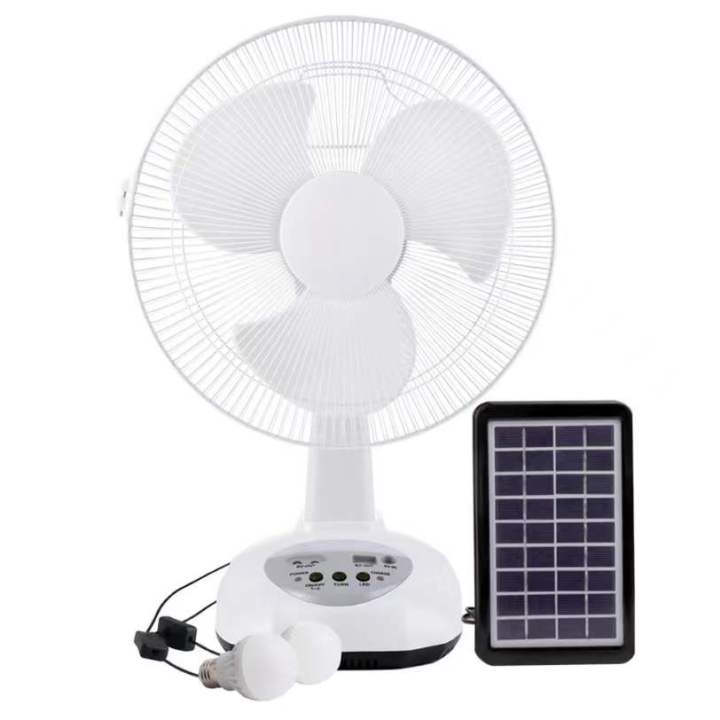 12inches portable solar fan/light bulb/solar panel,heat fan,stand fan ...