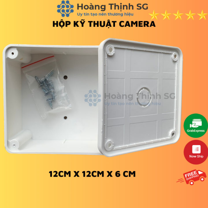Hộp kỹ thuật camera bằng nhựa chắc chắn 12x12x6, lắp đặt ngoài trời ...