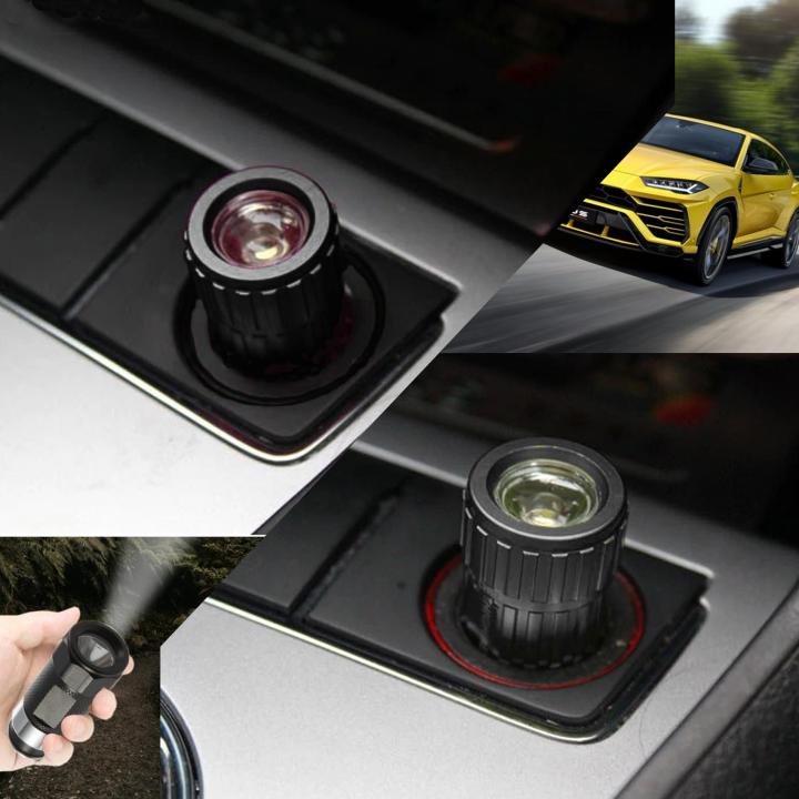 Car Rechargeable LED Flashlight (Black) | Lazada PH