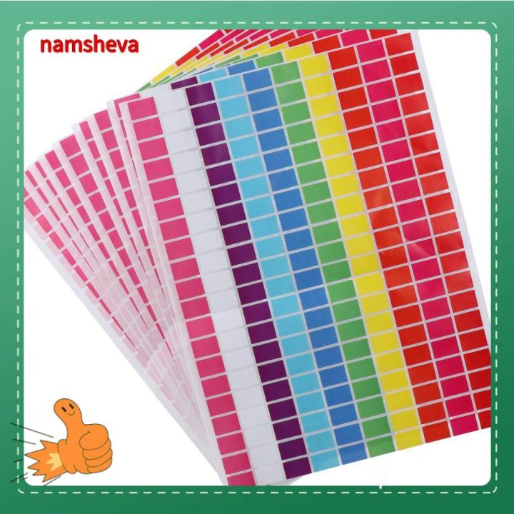 NAMSHEVA 2000PCS Multi-color Self-adhesive Stickers 10 Colors ...