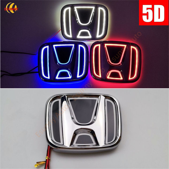 Honda 5D & 2D Car LED Emblem Logo Badge - Fits Front or Rear - Original ...