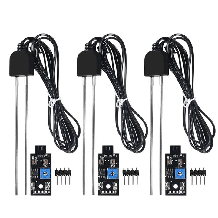 3 Sets Soil Moisture Sensor, with Corrosion Resistant Probe, Module ...
