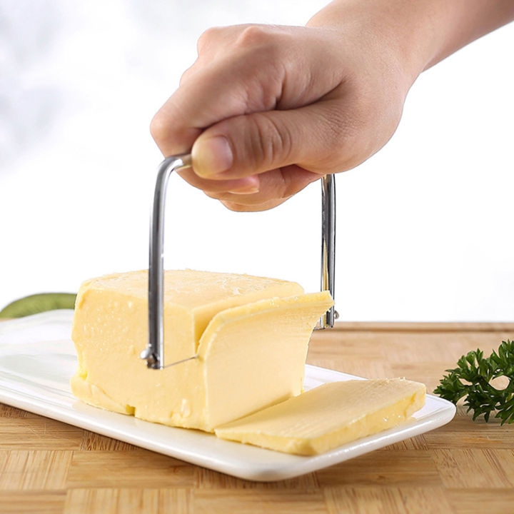 GlobalZip Butter Wire Slicer Stainless Butter Cutter Cheese Cutting ...