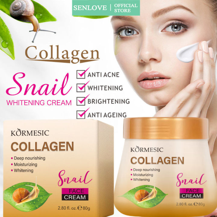 SENLOVE Snail collagen whitening cream moisturizer face cream 80g ...