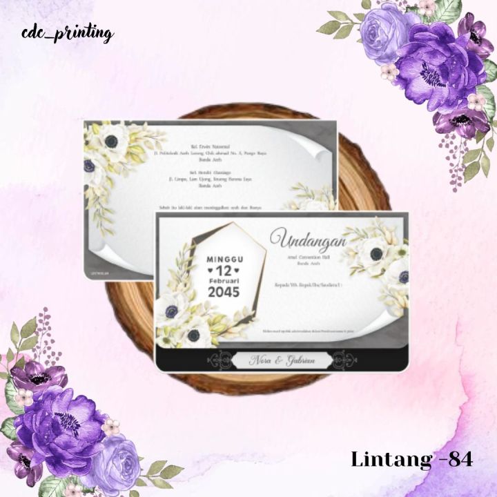 [isi 100 lembar] UNDANGAN PERNIKAHAN LINTANG 84-88| UNDANGAN MODERN ...