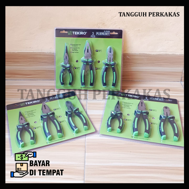 TEKIRO SET TANG 3 Pcs Potong Kombinasi Lancip | Lazada Indonesia
