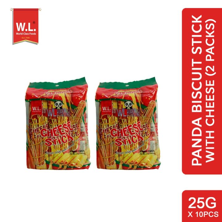 WL FOODS Panda Biscuits Stick with Cheese 25g x 2's | Lazada PH