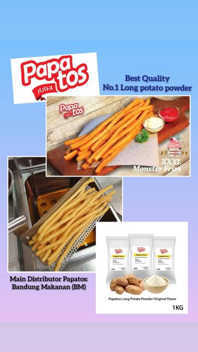Papatos long potato powder 500gr | Lazada Indonesia