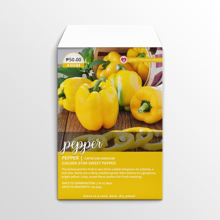 Golden Star Sweet Pepper Seeds | Lazada PH