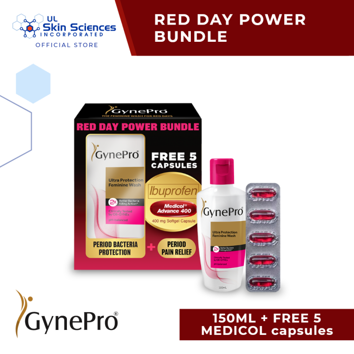Gynepro 150ml Feminine Wash + FREE 5 Medicol Advance Capsules | Lazada PH