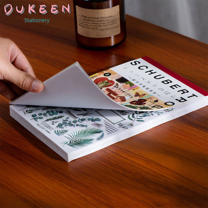 DUKEEN 50 Sheets Retro Magazine Sticker Book Washi Paper Journal DIY ...