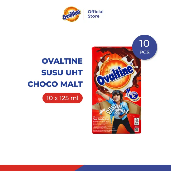 Ovaltine Susu UHT Choco Malt 125ml x 10pcs | Lazada Indonesia