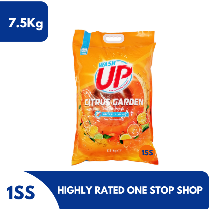 Wash Up Citrus Garden Powder Detergent, 7.5Kg | Lazada PH