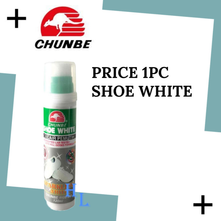 [1pc] ChunBe Shoe White 120ml Sparkling White 1108SW / Kapur Kasut ...