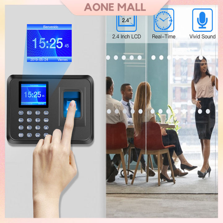 LCD Digital Biometric Fingerprint Password Attendance Machine Time ... LCD Digital Biometric Fingerprint Password Attendance Machine Time ...