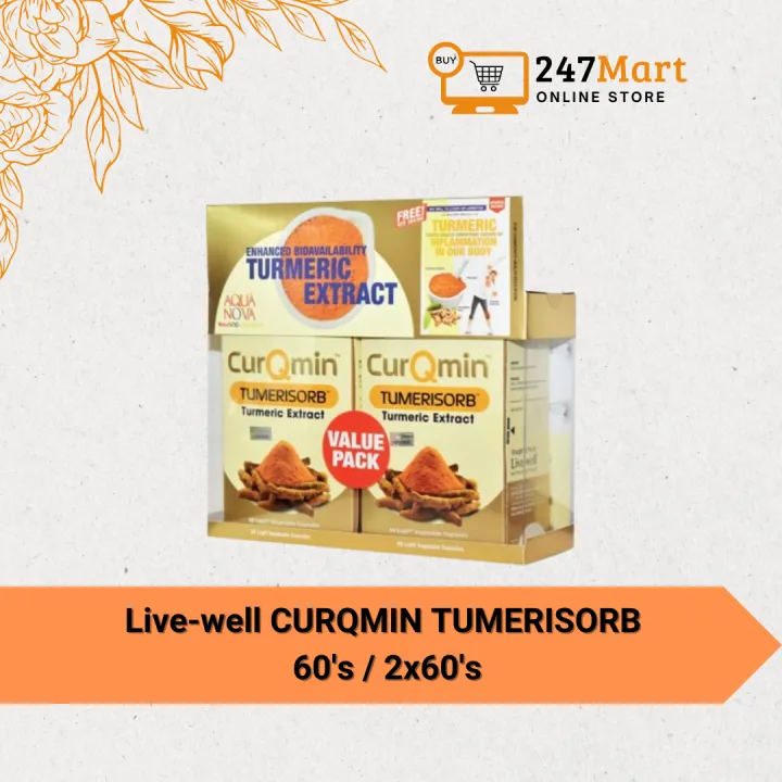 Live-well CURQMIN TUMERISORB 60's / 2x60's | Lazada