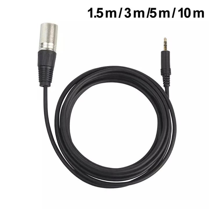 Canmove 3.5mm Stereo Jack Plug to 3 Pin XLR Male Microphone Audio Cable ...
