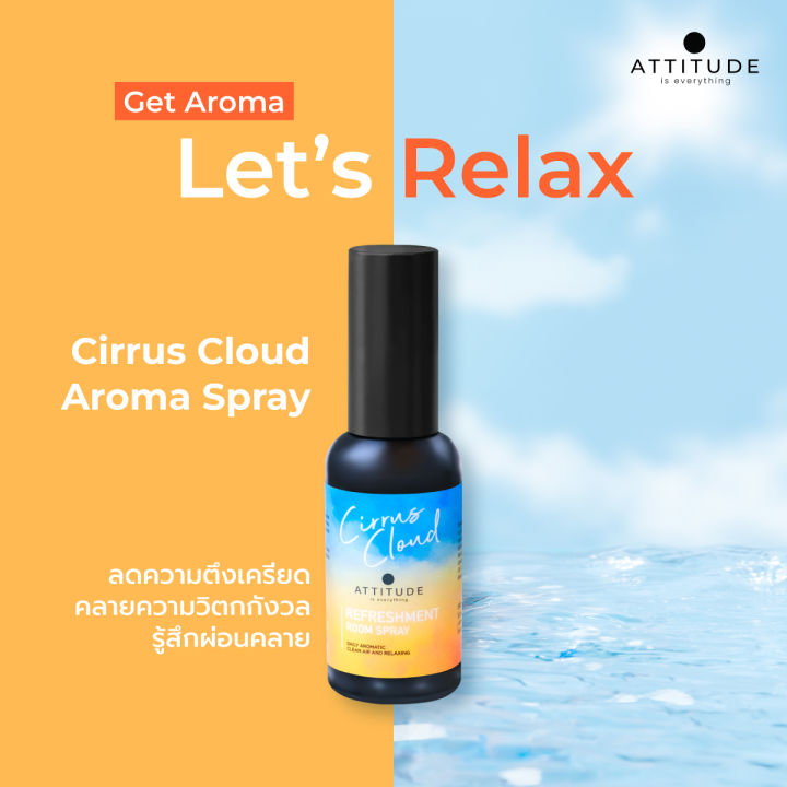 Aroma Room Spray Attitude Cirrus Cloud Refreshment -อโรมาสเปรย์ ...