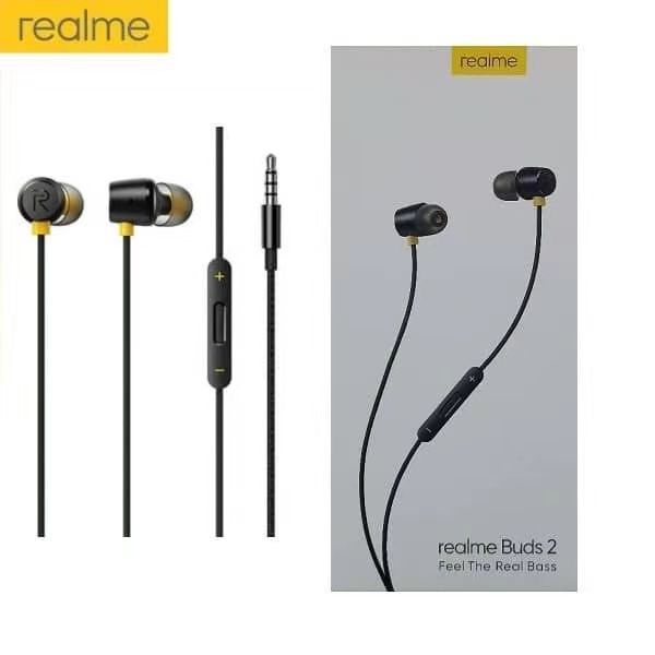 Oppo Realme Buds 2 Earphones 3.5mm With Mic Stereo Headset For Realme X2 Pro XT 5i 5 Pro XT C2 3 3 Pro Lazada