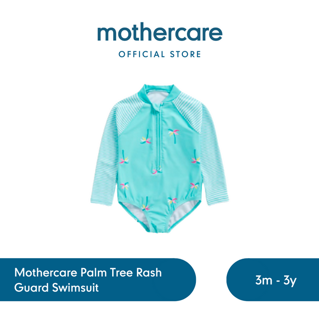 Mothercare Palm Tree Rash Guard Swimsuit - Baju Renang Bayi Perempuan ...