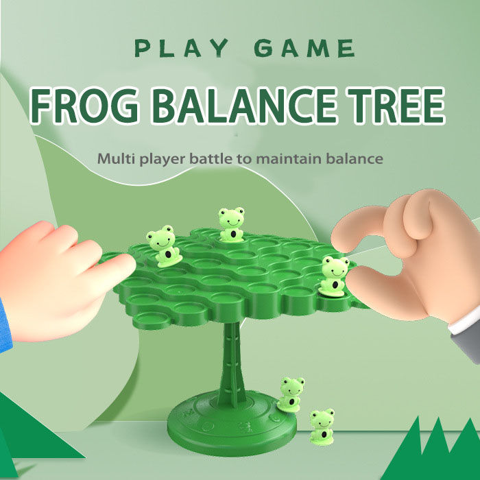 2024 Child Toy Frog Stackable Balance Tree Math Game Educational Puzzle ...