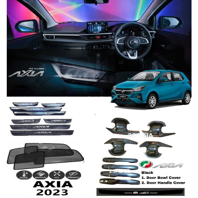 PERODUA AXIA BARU 2023 Series Aksesori Kereta | Slot Mat | Magnetic ...