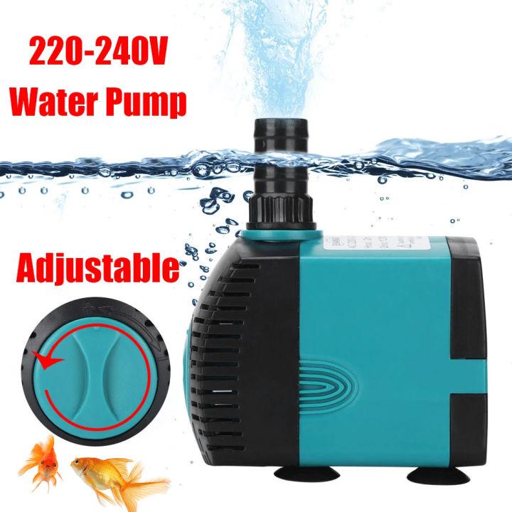 Quiet Submersible Aquarium Water Pump Powerful Fish Tank Pond Fountain Water Circulation Pump ...