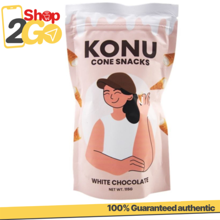 Konu Cone Snacks White Chocolate 115g | Lazada PH