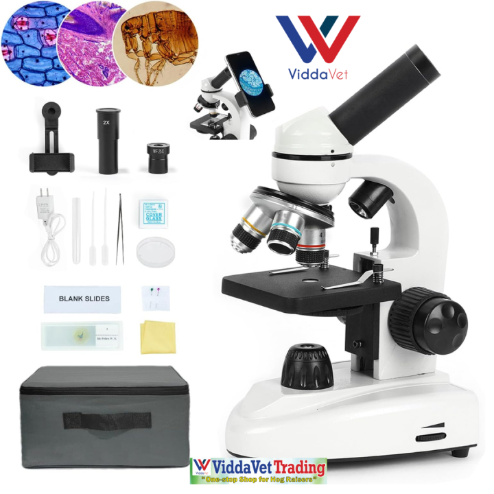 Microscope 100X-2000X Microscopes Compound Monocular Microscope ...