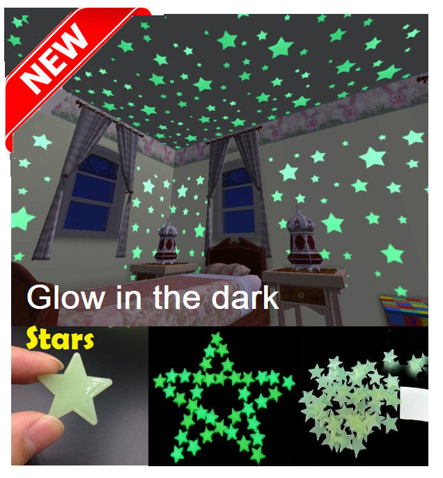 Stiker glow in the dark wall sticker menyala dalam gelap | Lazada Indonesia