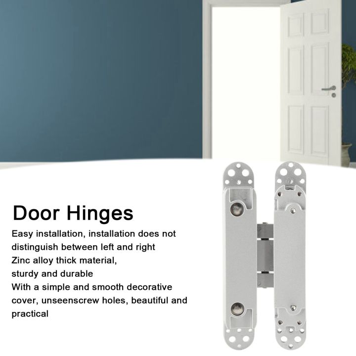 3D Door Hinge 180 Degrees Opening Angle Concealed Door Hinges Durable ...