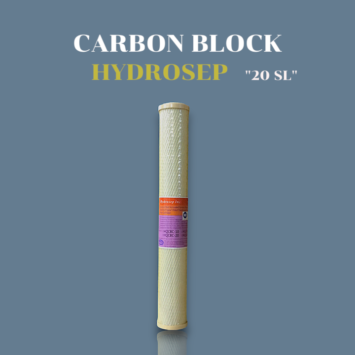 Hydrosep Activated Carbon Filtration Filter Black CTO 20SL Slim | Lazada PH