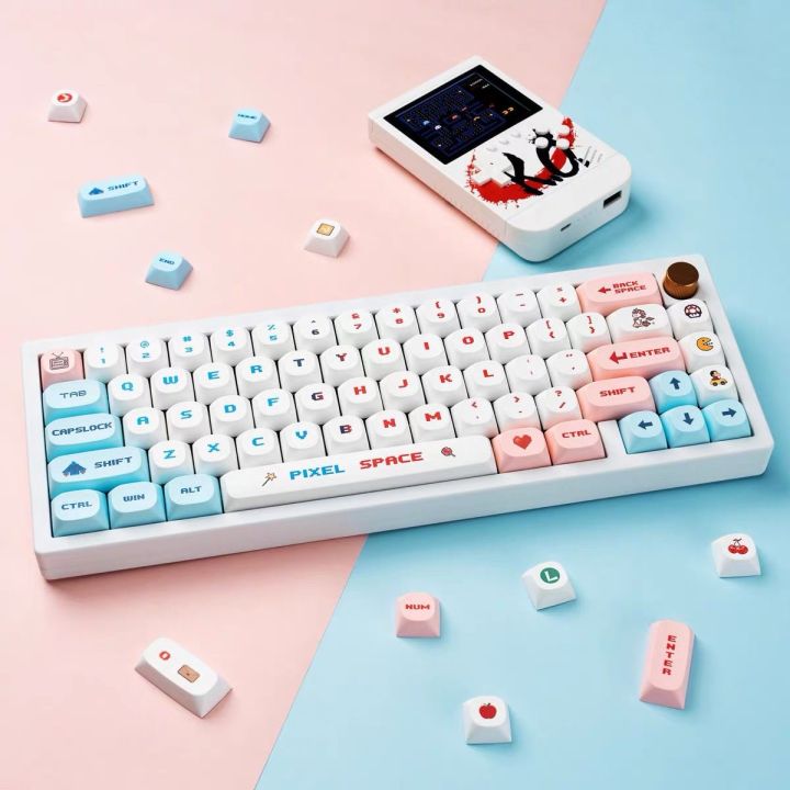 FEKER Pixel Theme Keycaps 125Keys XDA Profile Dye Sub PBT Cute Keycap ...