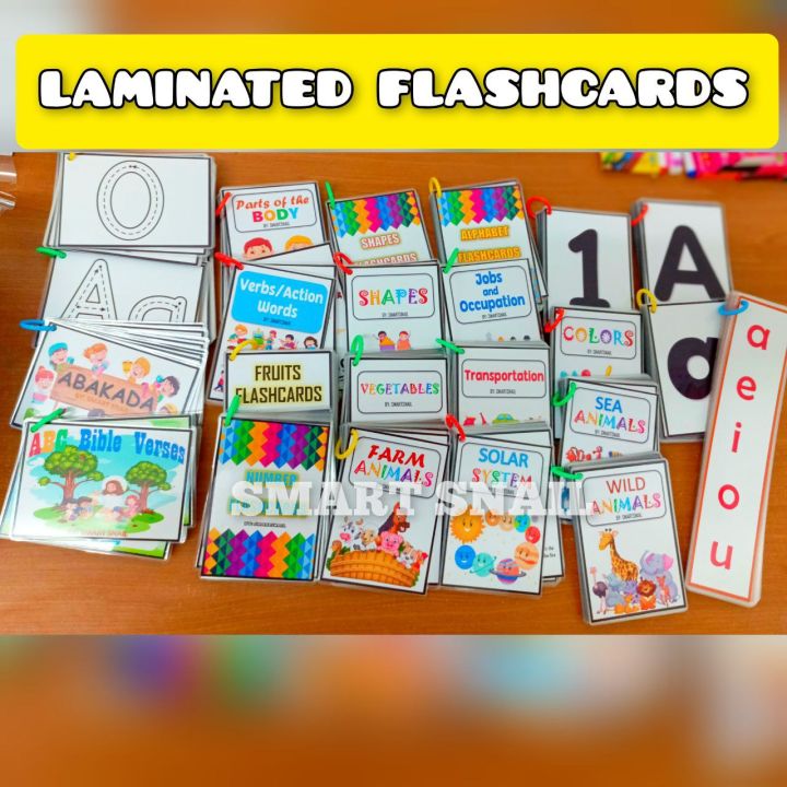 Laminated Flashcards for Kids Visual Educational Learning | Lazada PH