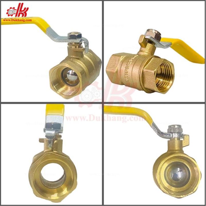 Van thau tay gạt ren trong - Van bi đồng | Lazada.vn