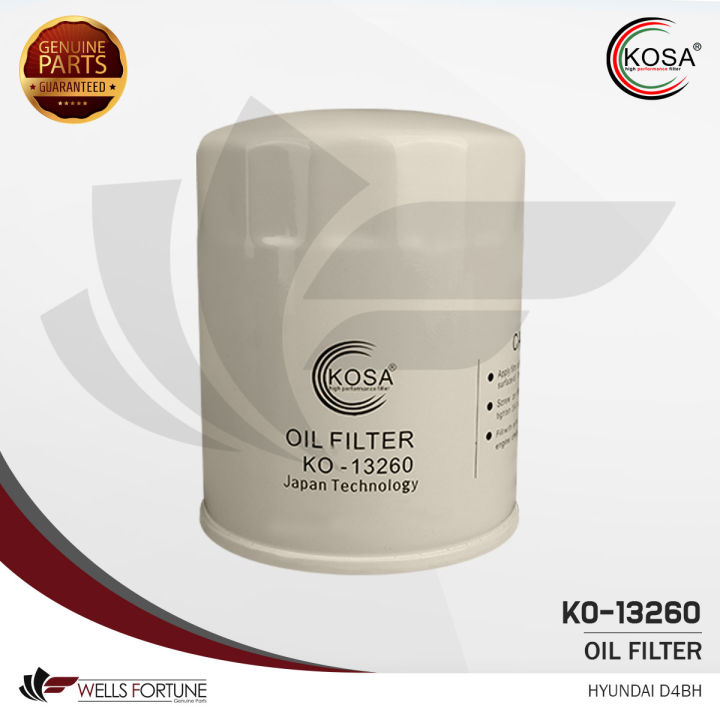 26300-42040 Original KOSA Hyundai D4BH Oil Filter KO-13260 | Lazada PH