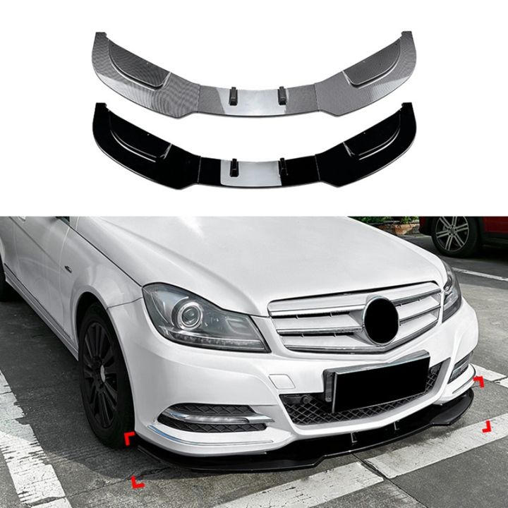 (PCNF) Car Front Bumper Splitter Lip Diffuser Spoiler Cover Guard for ...