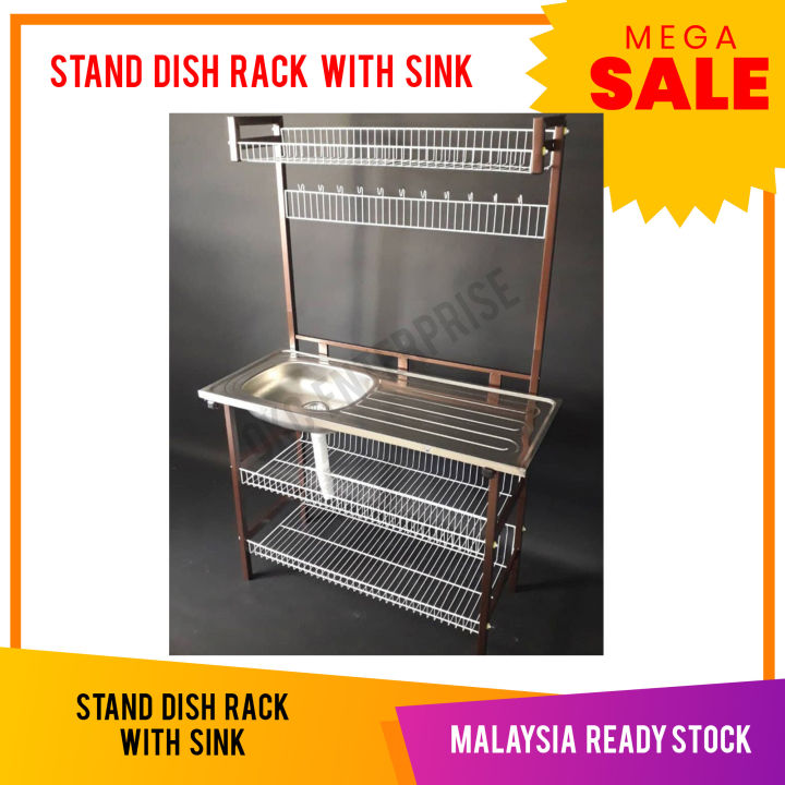 3V KK630 Advance Multi Function Sink Rack With 2 Tier Storage/ Kitchen ...